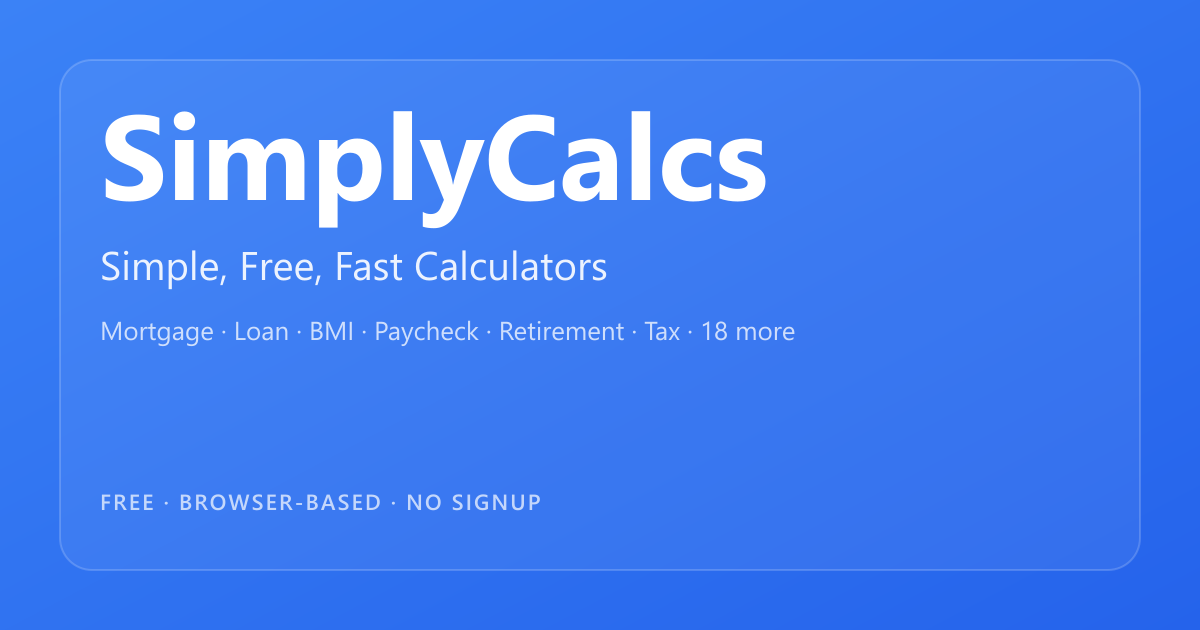 How Many Work Hours Are in a Year? | SimplyCalcs